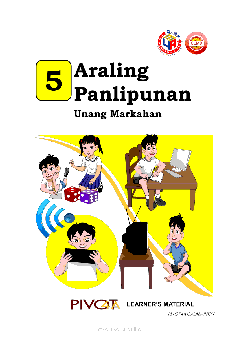 Araling Panlipunan 5 PIVOT Module Araling Panlipunan Grade 5 Modules Araling Panlipunan 5 PIVOT Module Araling Panlipunan Grade 5 Modules