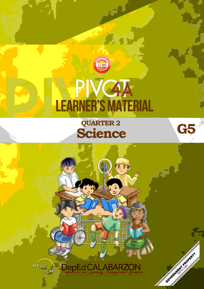Science 5 Second Quarter Module PIVOT Grade 5 Modules